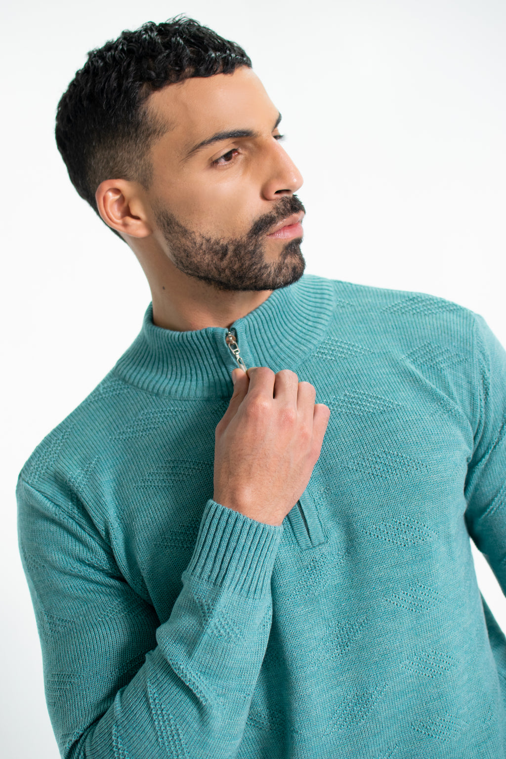 Suéter color verde y beige – Camisería Inglesa